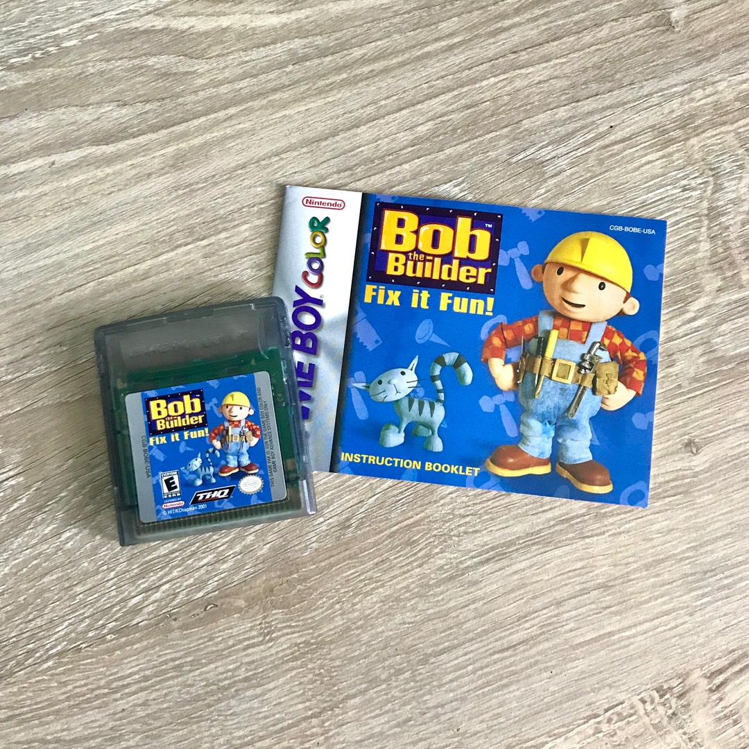 Bob the Builder Fix It Fun! for the Original Nintendo Game Boy Color - Etsy