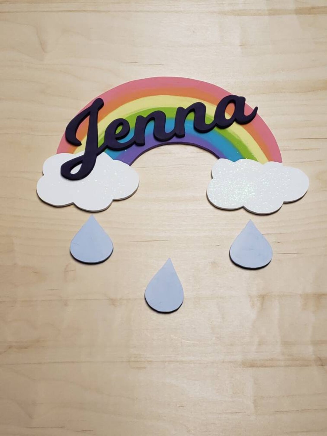 Rainbow Personalized Childrens Name Sign | Nursery Name Sign | Nursery ...
