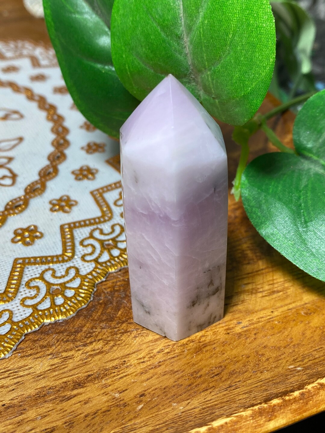 Pink Kunzite Tower - UV Reactive - Crystals - Crystal Tower - Healing ...