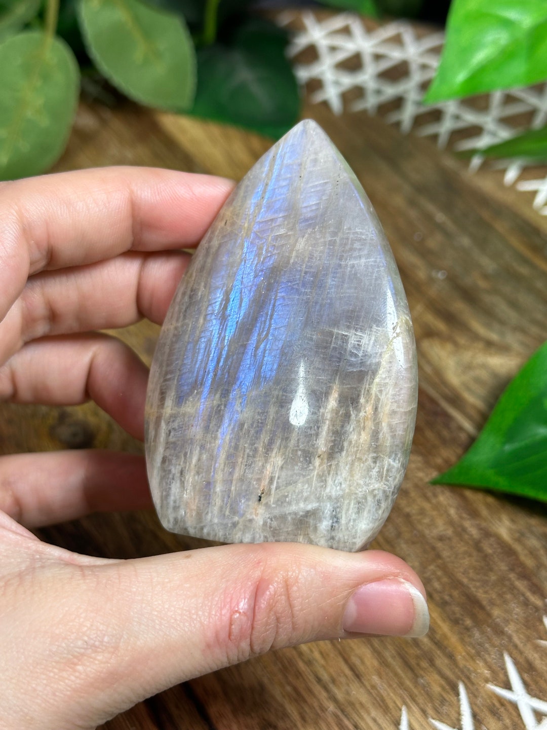 Rainbow Moonstone Freeform With Blue Flash Moonstone Healing Crystals ...