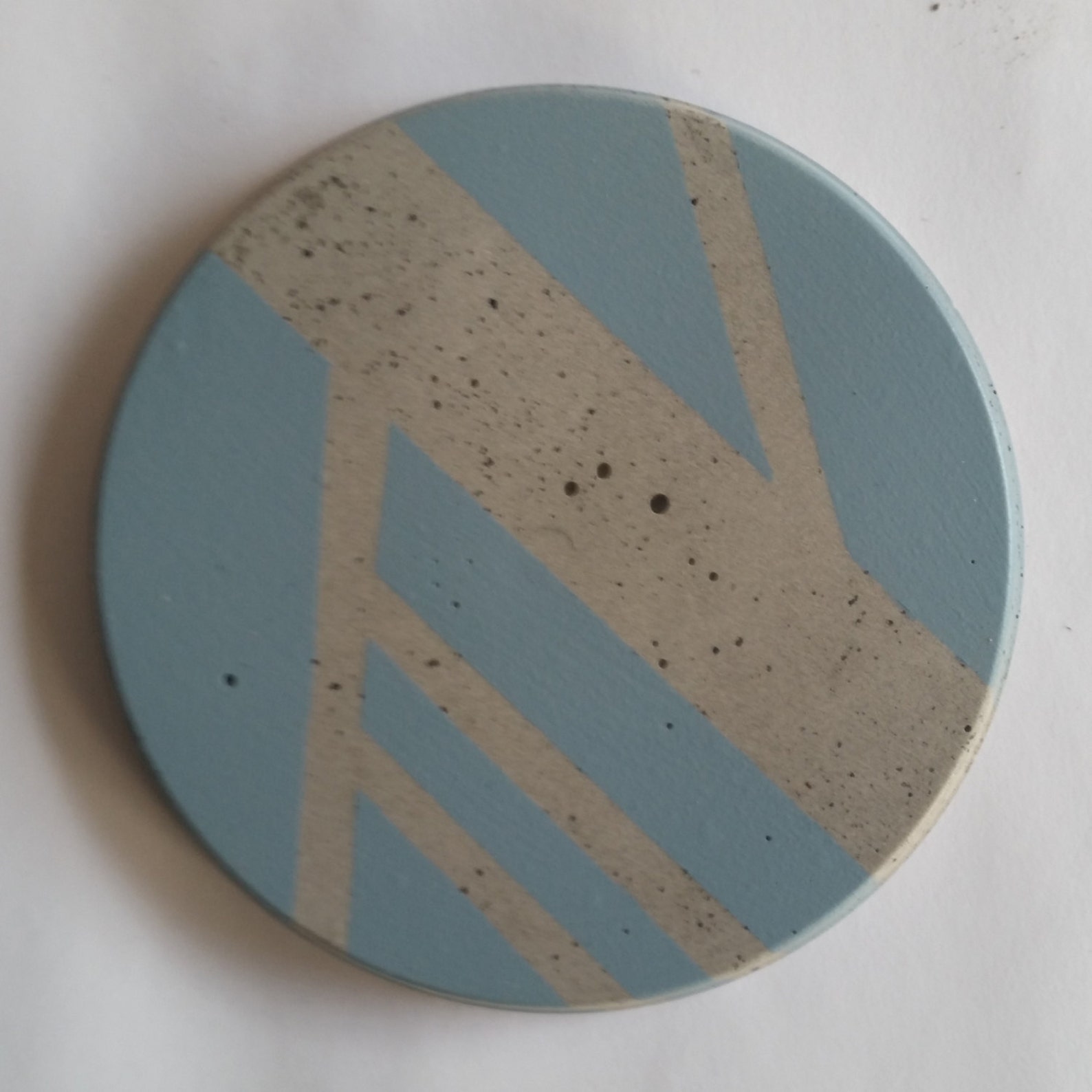 Concrete Coasters 4 Piece Multi Coloured Pastel Set, Geometric Patterns ...