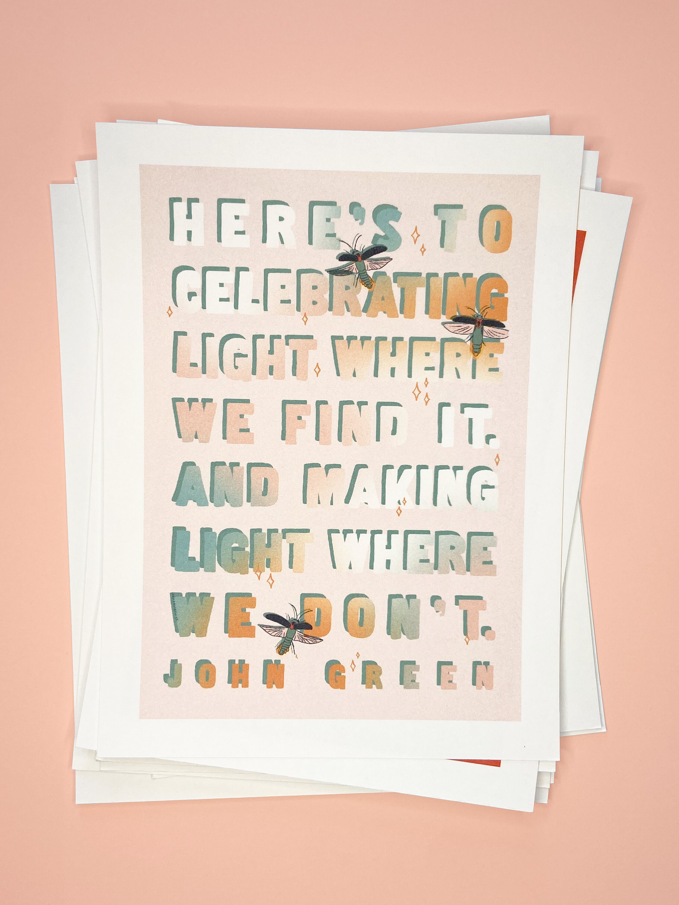 Nerdfighter Quote Art Prints Mini Art Prints John Green & Hank Green ...