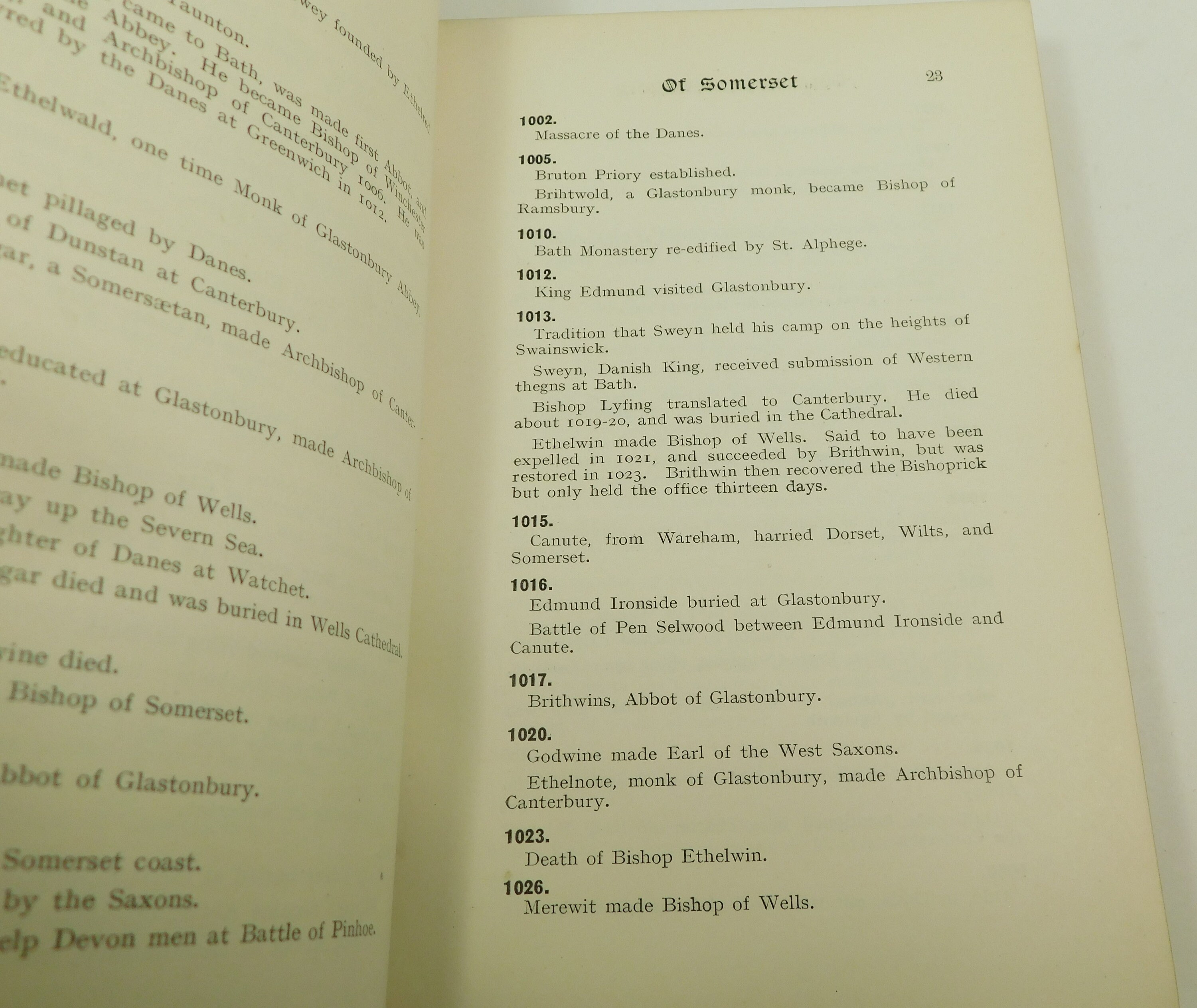 Leather Book Chronological History of Somerset Vol 1&2 Complete 1925 W ...