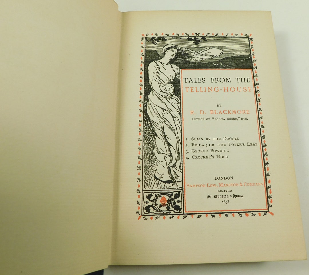 Antique Victorian Short Story Book Tales From the Telling House R D ...