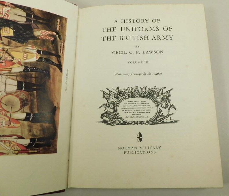 History of the Uniforms of British Army Illustrated Book V3 C Lawson ...