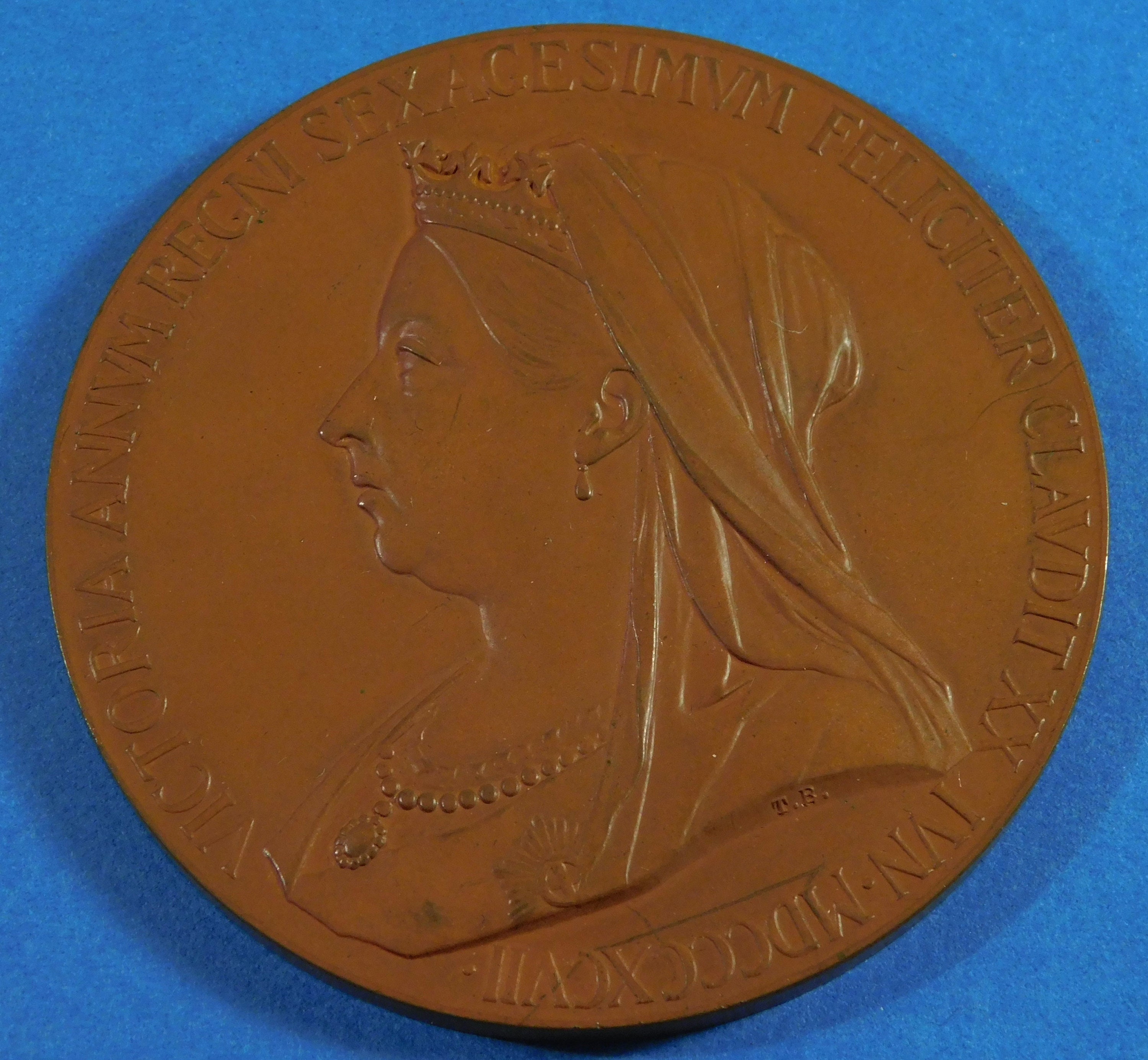 Victorian Queen Victoria 1897 Diamond Jubilee Bronze Commemorative ...