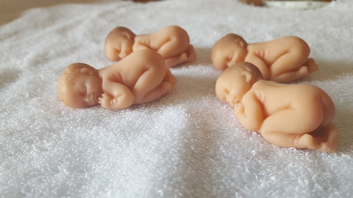 Handmade Ooak Polymer Fimo Clay Sleeping Baby Cake Topper - Etsy