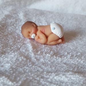 Handmade Polymer Clay Fimo Baby Boy Cake Topper Baby Shower - Etsy UK