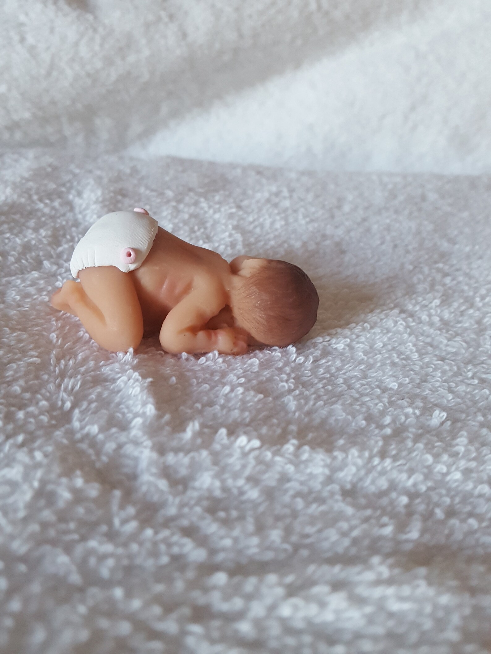 Handmade Ooak Polymer Clay Fimo Baby Girl, Baby Shower, Dolls House - Etsy