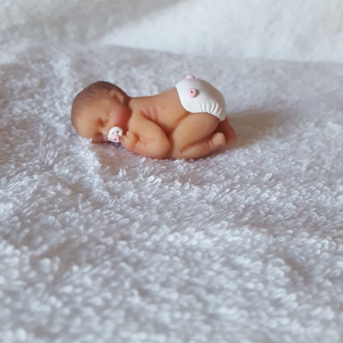Handmade Ooak Polymer Fimo Clay Baby Cake Topper Baby Shower - Etsy UK