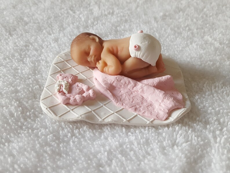 Handmade Ooak Polymer Fimo Clay Baby Cake Topper Baby Shower - Etsy UK