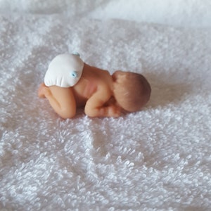 Handmade Polymer Clay Fimo Baby Boy Cake Topper Baby Shower - Etsy UK