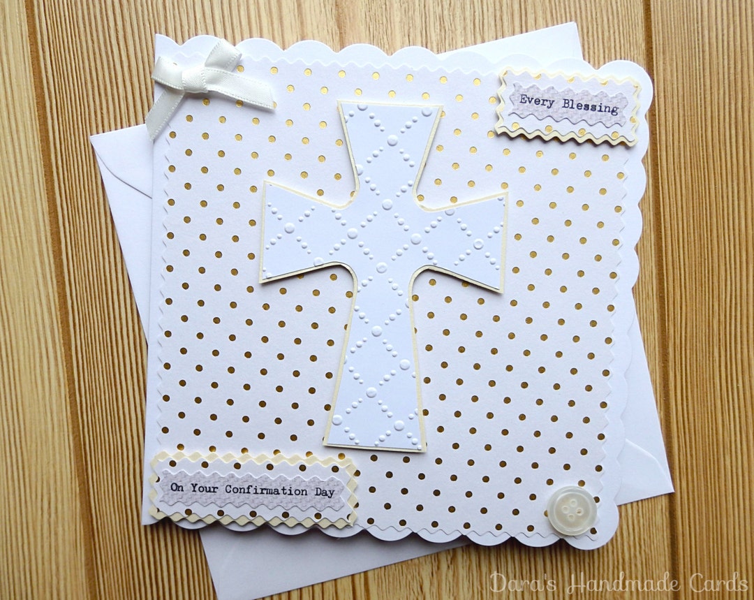 Handmade First Communion/confirmation Card Religious, Personalised, Boy & Girl - Etsy