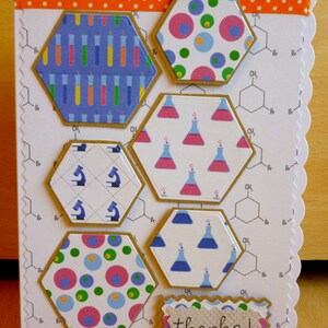 Handmade Science Themed Card Birthday Thank You Teacher - Etsy