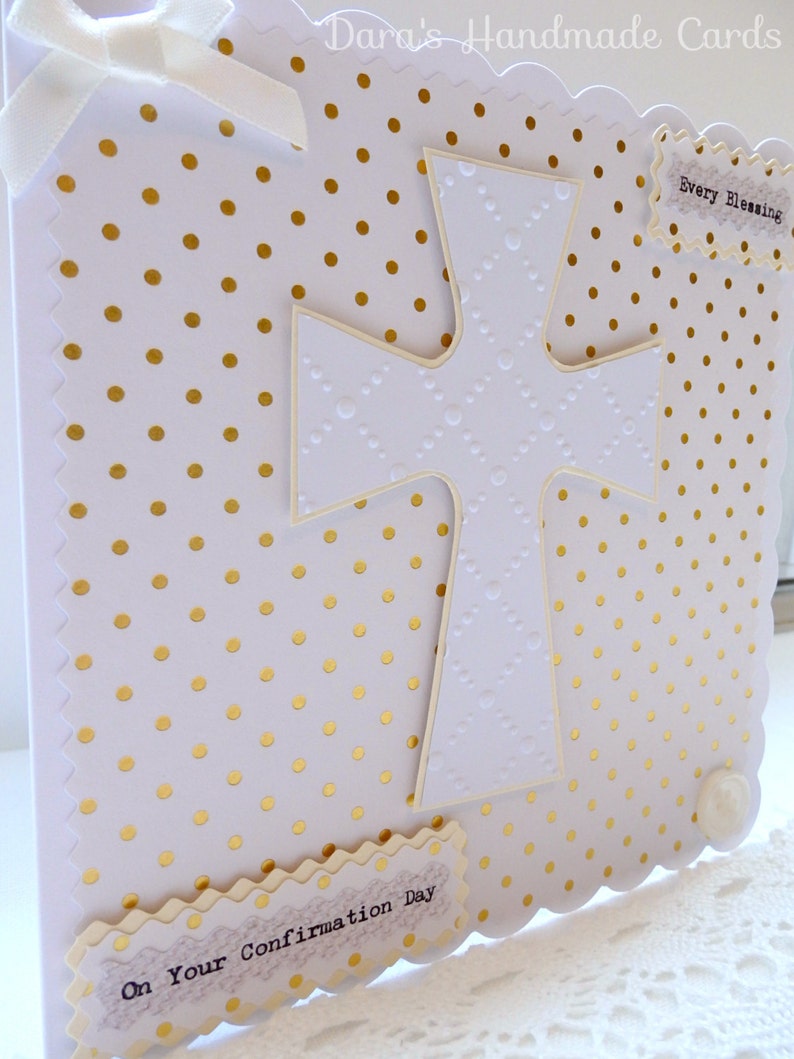 Handmade First Communion/confirmation Card Religious | Etsy