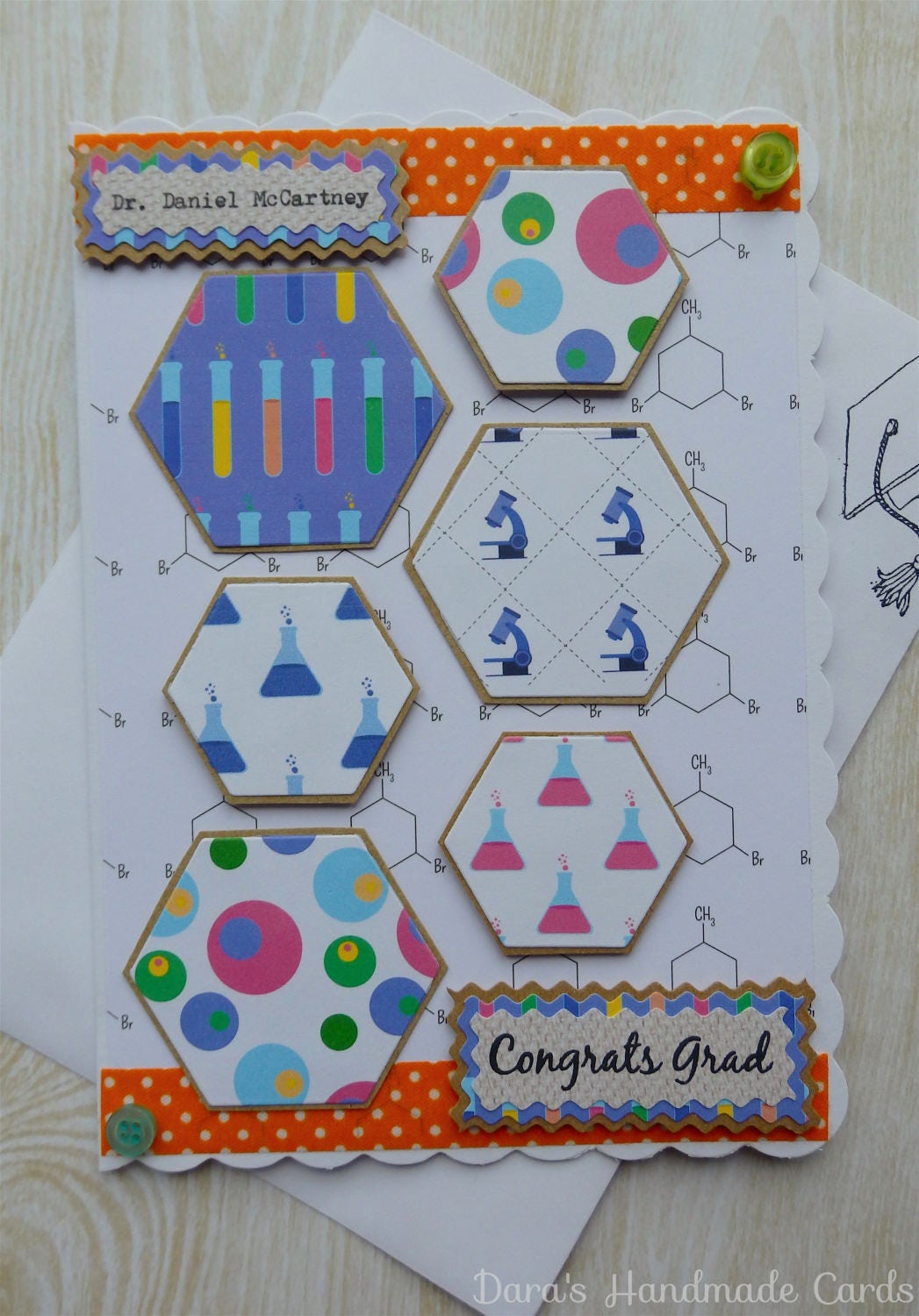 Handmade Science Themed Card Birthday Thank You Teacher - Etsy UK