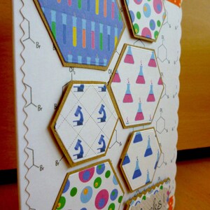 Handmade Science Themed Card, Birthday, Thank You, Teacher ...