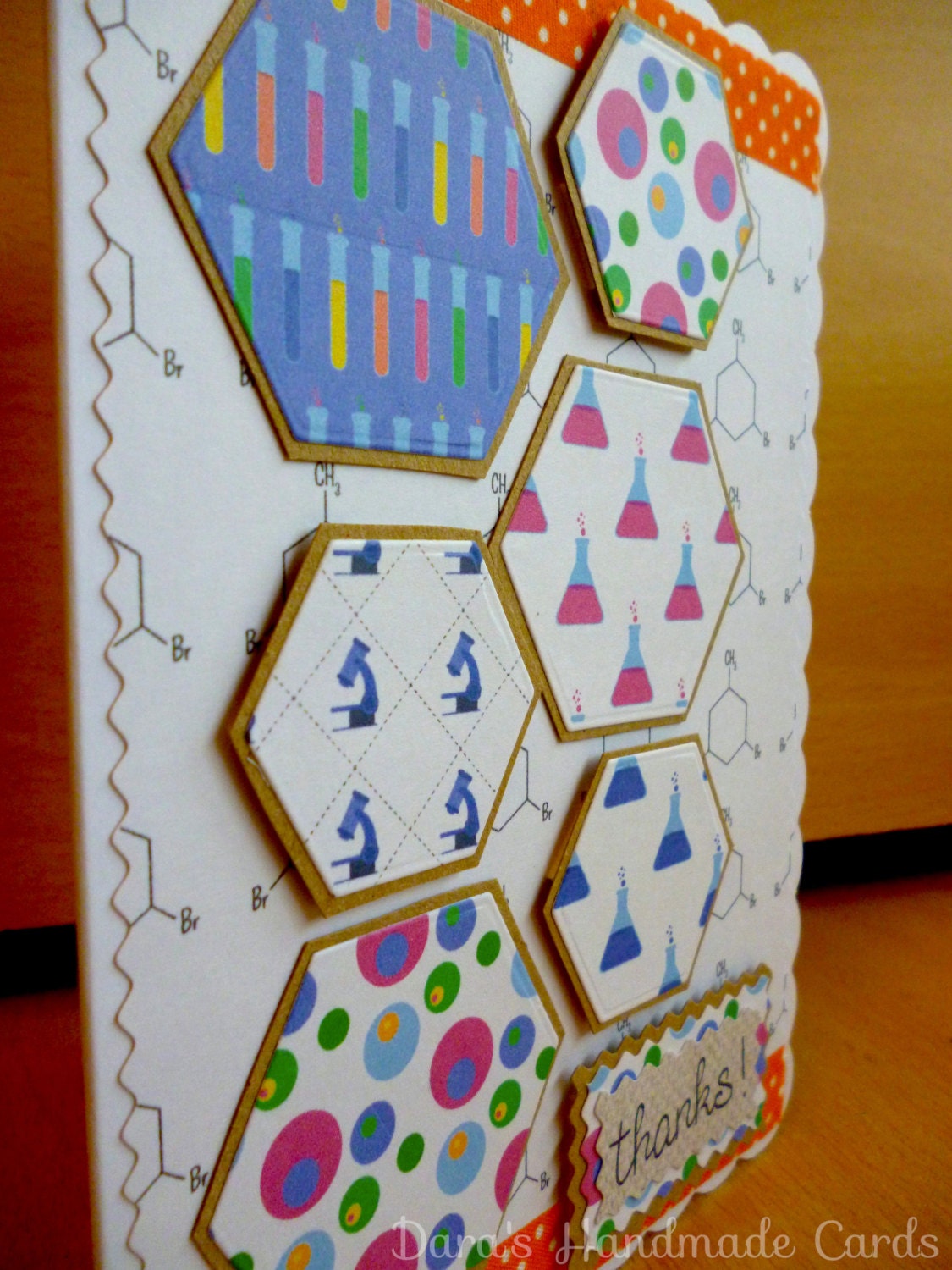 Handmade Science Themed Card Birthday Thank You Teacher - Etsy UK