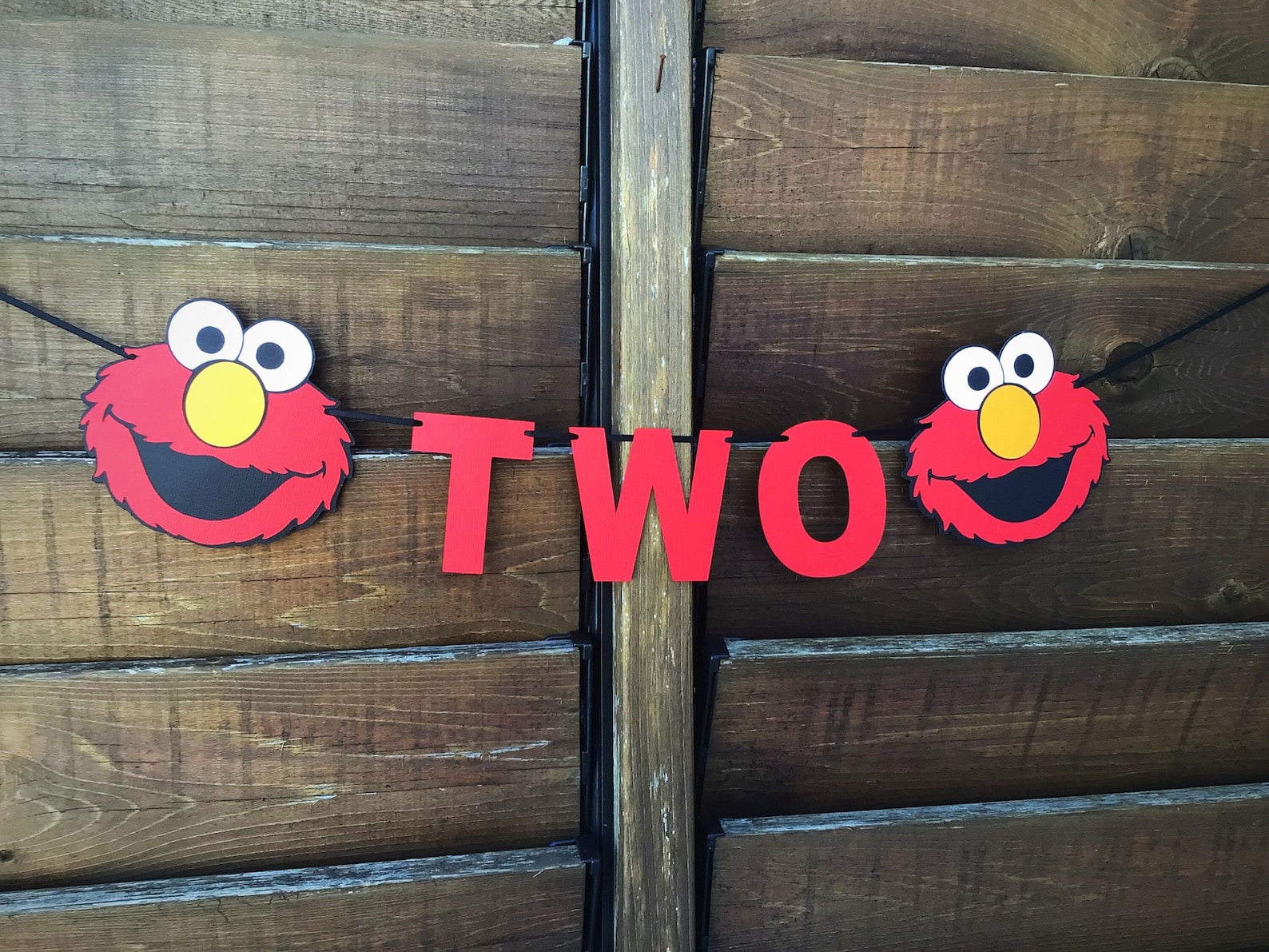 Elmo Two Highchair Banner/ Elmo Sesame Street Banner / Two | Etsy