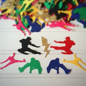 Ninja Confetti / 100 Assort Ninja Confetti / Power Rangers Confetti ...