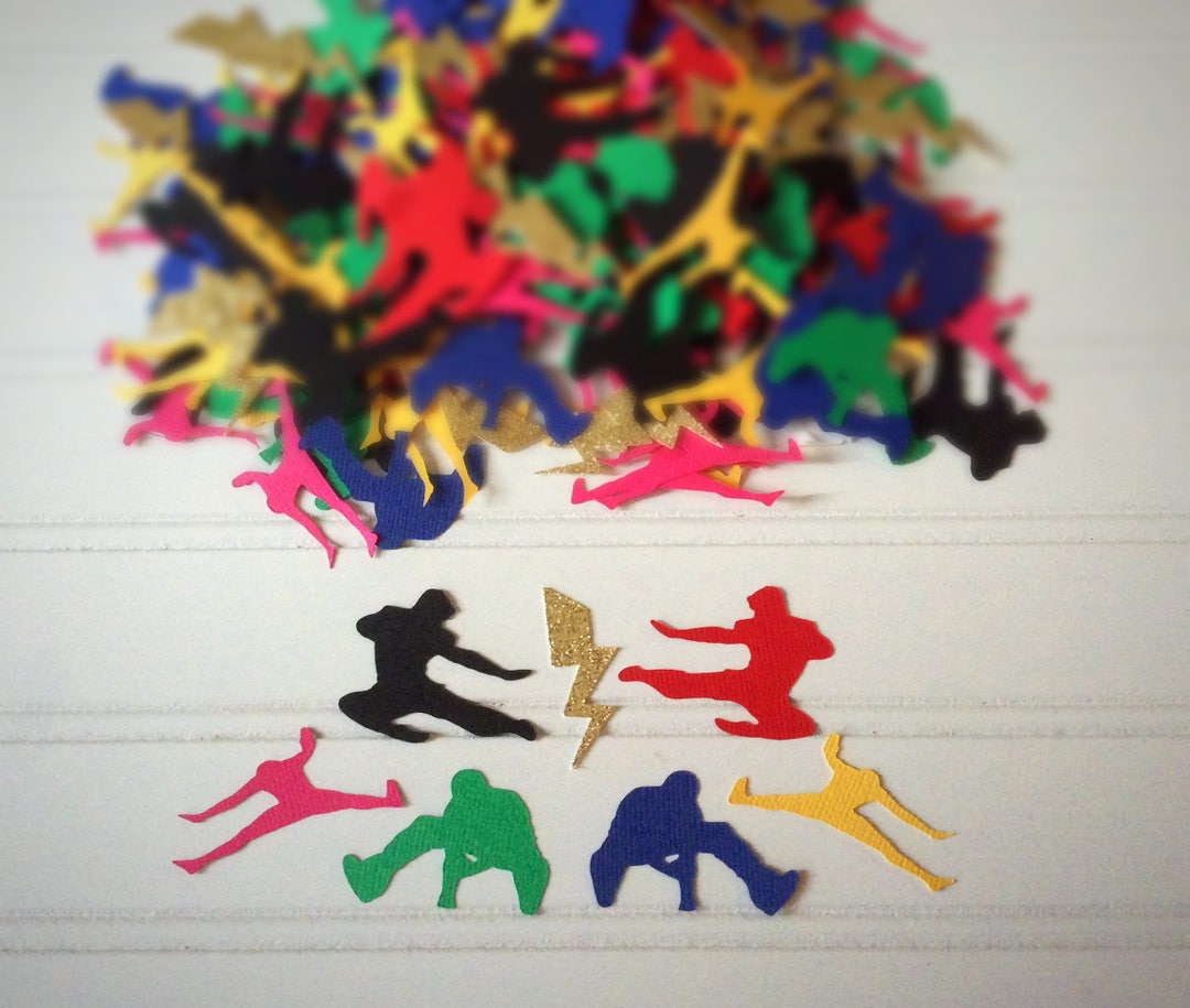 Ninja Confetti / 100 Assort Ninja Confetti / Power Rangers Confetti ...