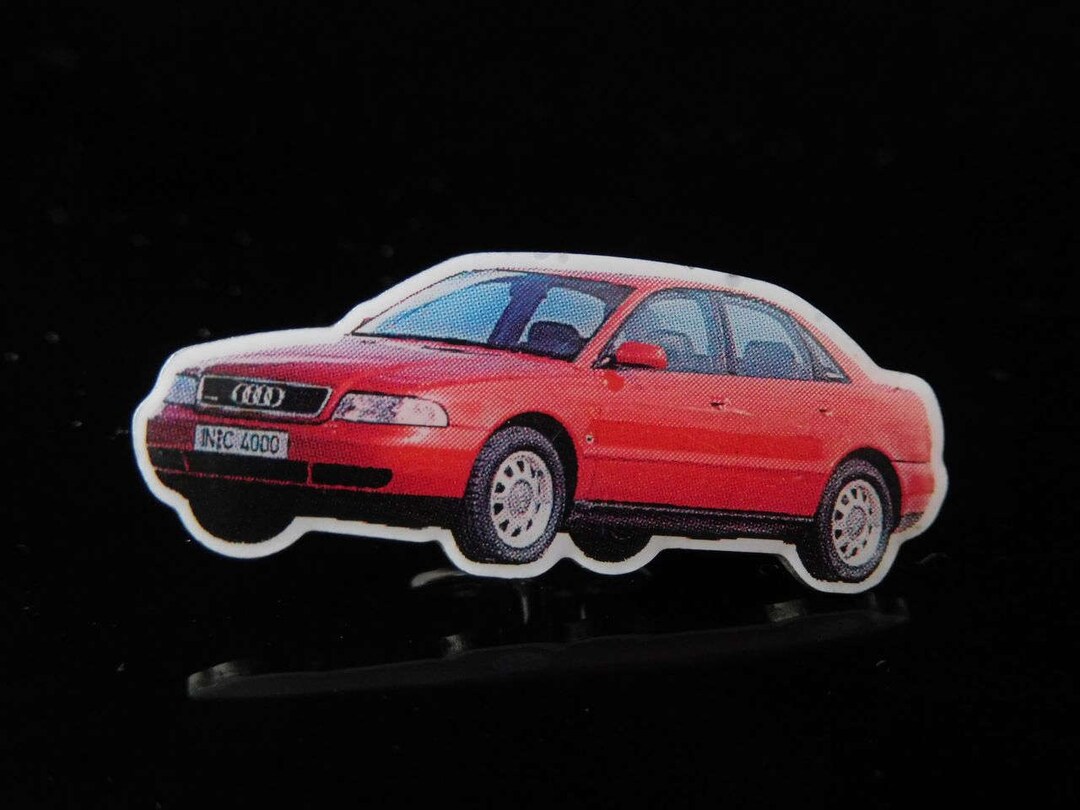 Vintage AUDI Pin, Red Audi Car, Miniature Audi Pinback Button for Audi ...