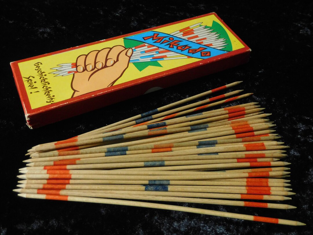 Table Game, Collectible, Vintage Mikado Pick-up Sticks Game, in ...