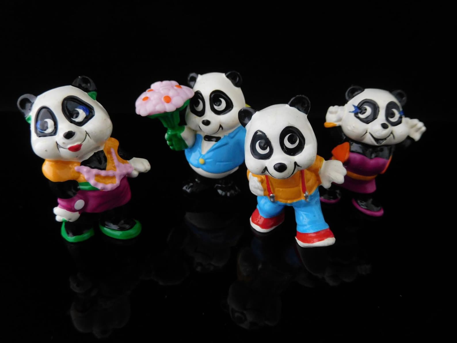 Vintage Toys Collectible Panda Party Panda Bear Complete | Etsy