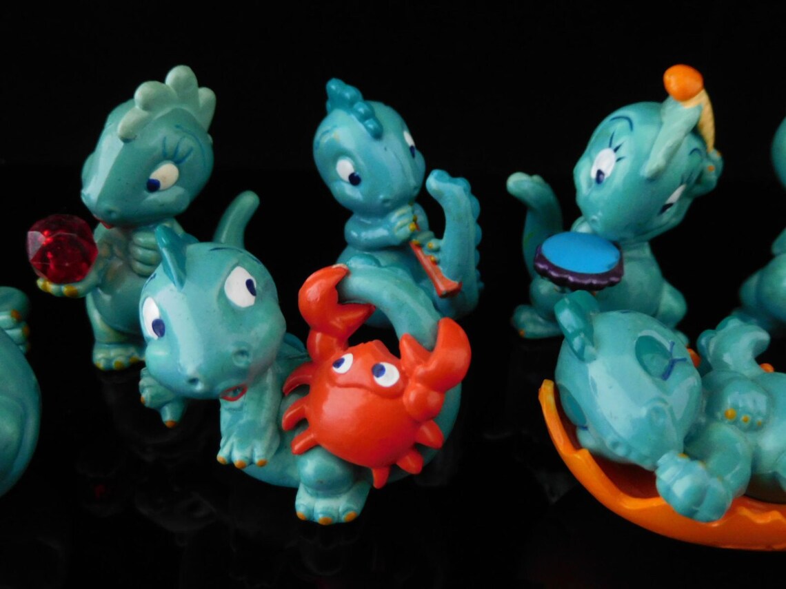 Vintage Toys Collectible Dinosaurs Drolly Dinos Complete - Etsy