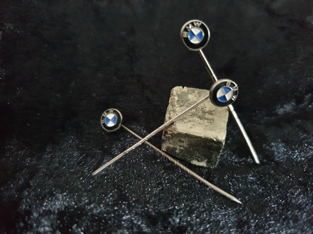Vintage LOGO PIN, Promotion Needle, Badge, BMW Silver Plated Glory ...