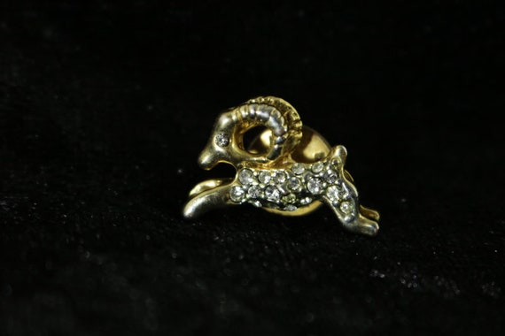 Rare 1970s Vintage Gold Plated PIN Gold CAPRICORN | Etsy