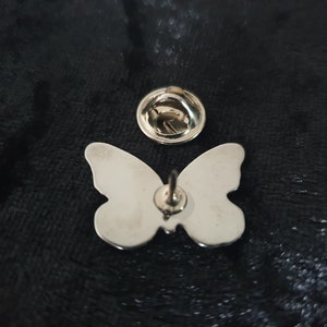 Butterfly Pin, Vintage Enamel Badge, Butterfly Pinback Button for ...