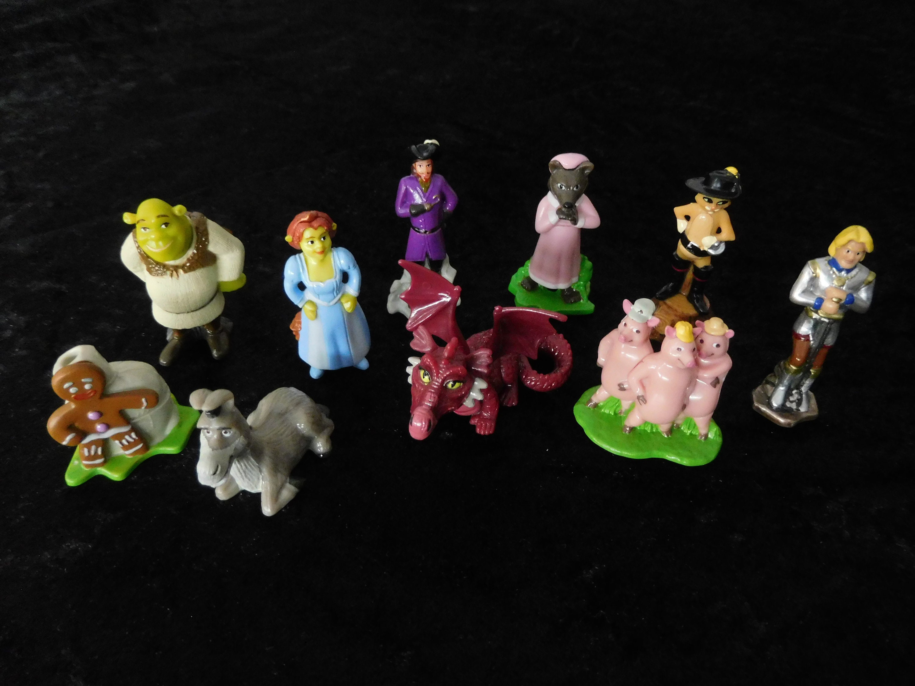 Vintage Toys, Collectible, Shrek the 3rd, Hand Painted Miniatures ...