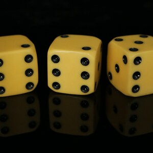 RARE Collectible BIG Dice Table Game, Set of 3 Pcs Bakelit Dice ...