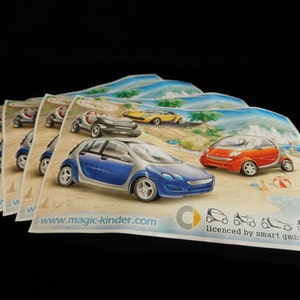 Vintage Toys, Collectible, SMART Car, Set of 4 Miniature SMART Cars ...