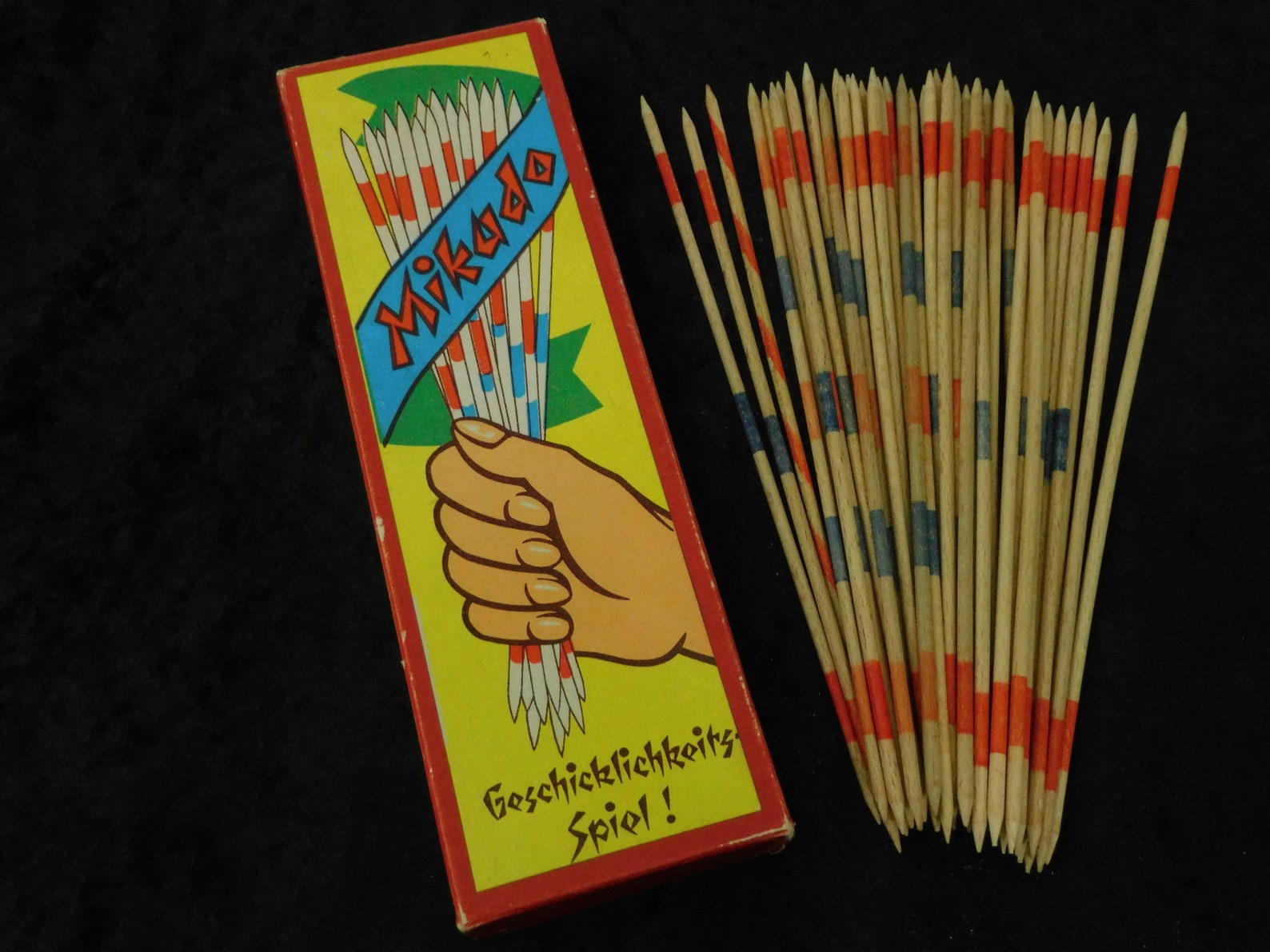 Table Game Collectible Vintage Mikado Pick-up Sticks Game - Etsy