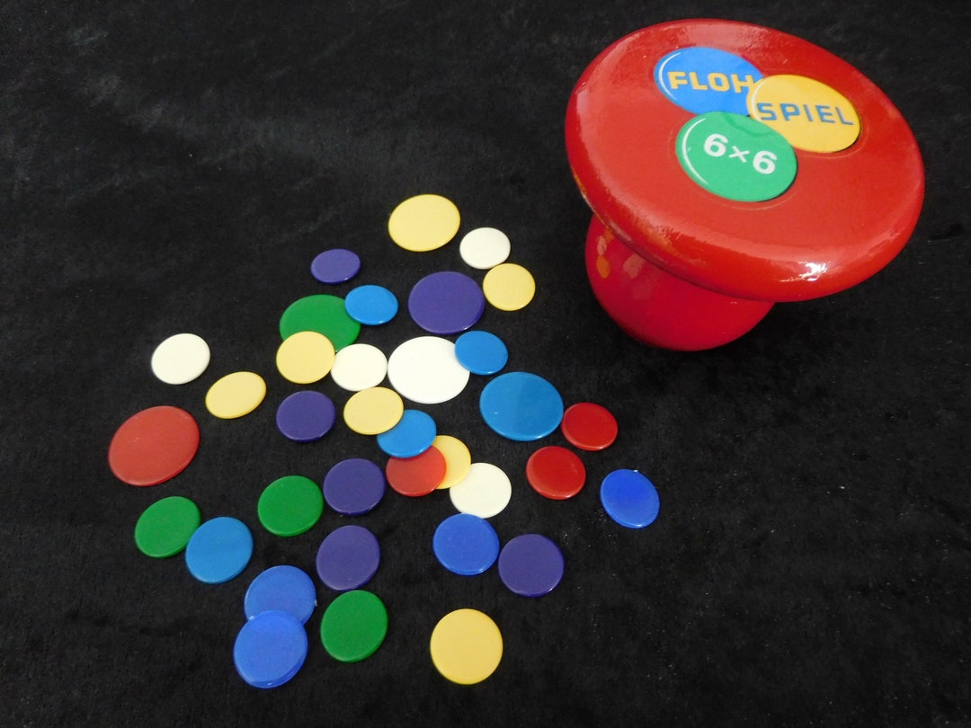 Tiddledy Winks, Table Game, Collectible, Old Flea Game, Tiddlywinks, in ...