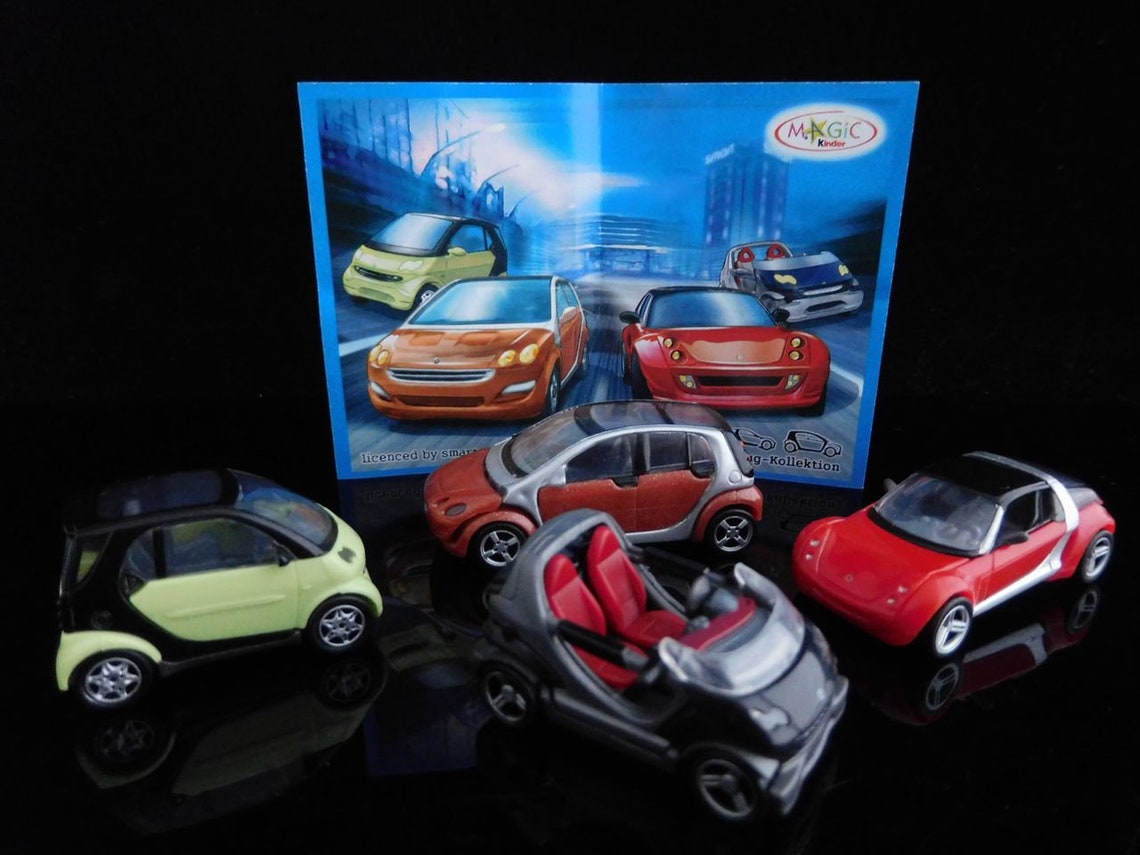 Vintage Toys Collectible SMART Car Set of 4 Miniature SMART - Etsy