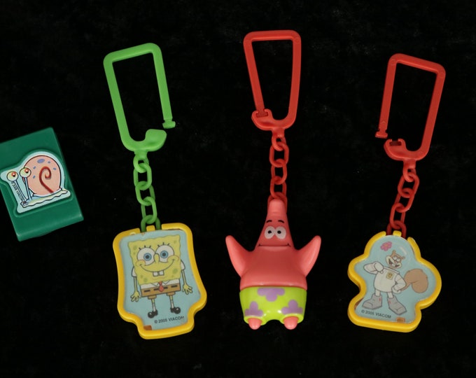 Vintage Toys, Collectible, Spongebob Birthday Party Key Chain ...