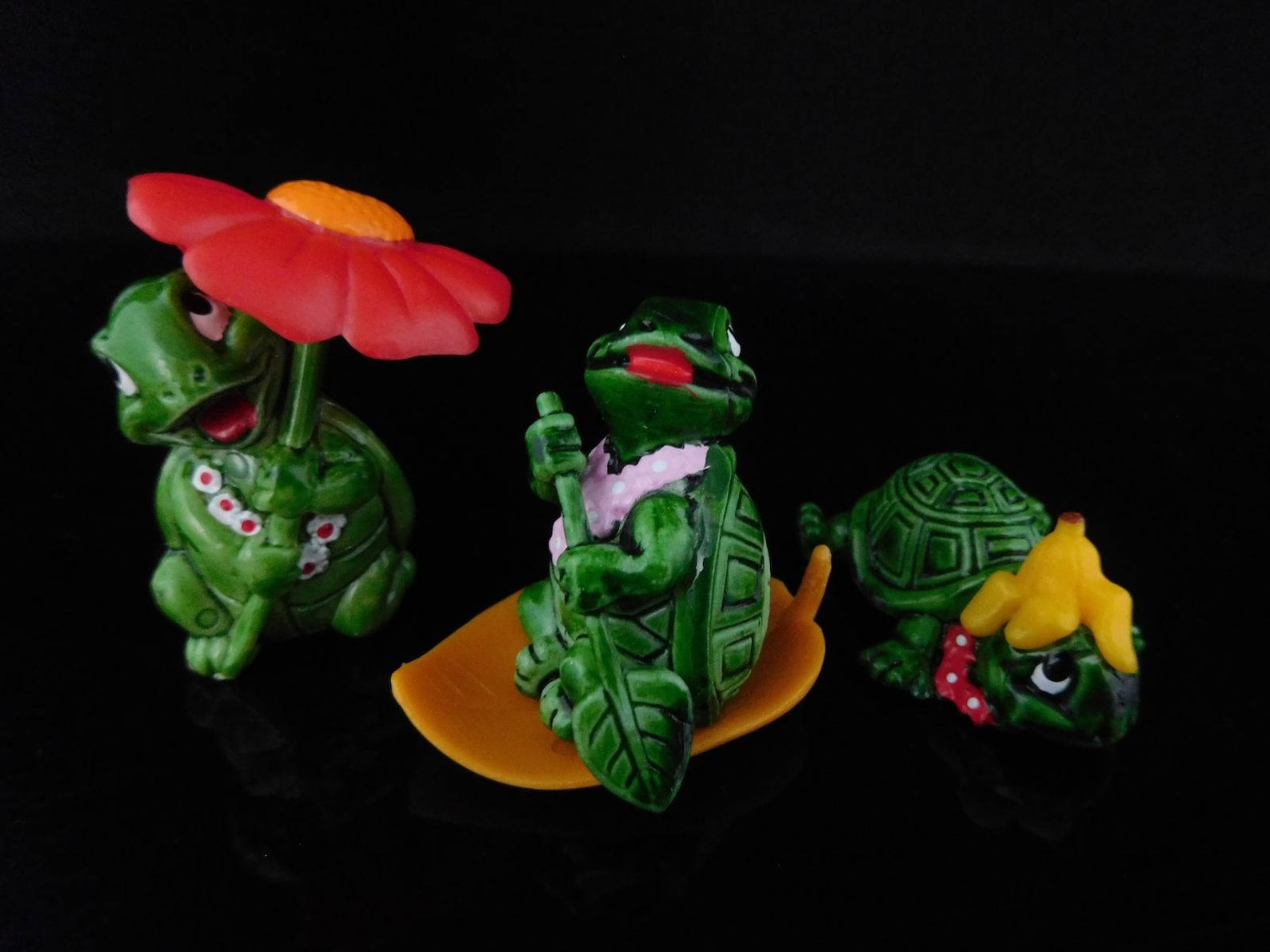 Vintage Toys, Collectible, TERRAPINS 1992, Garden Turtles, Complete ...