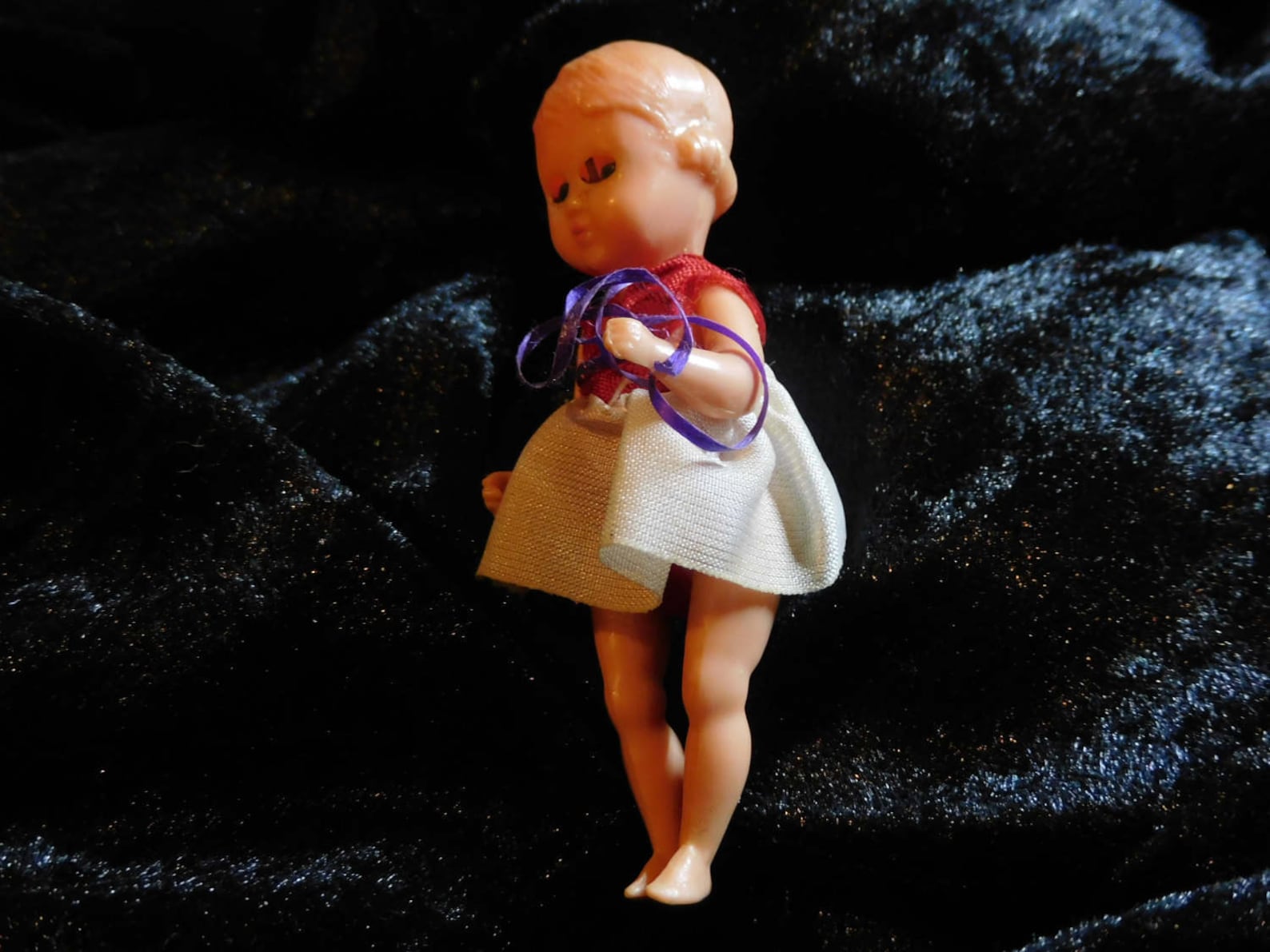 Vintage Toys Collectible RARE Miniature Plastic Doll With | Etsy