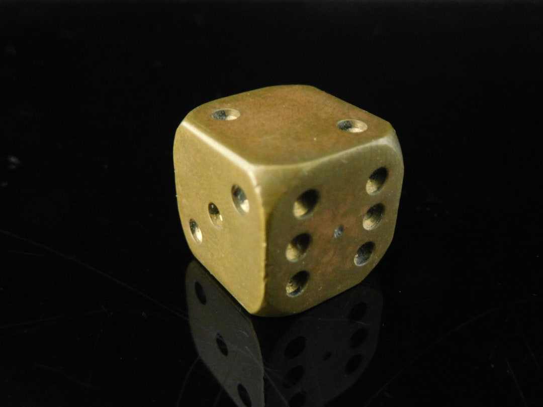 Vintage Toys, Collectible, Bronze Dice, Bronze Miniatur Dice, Metal ...