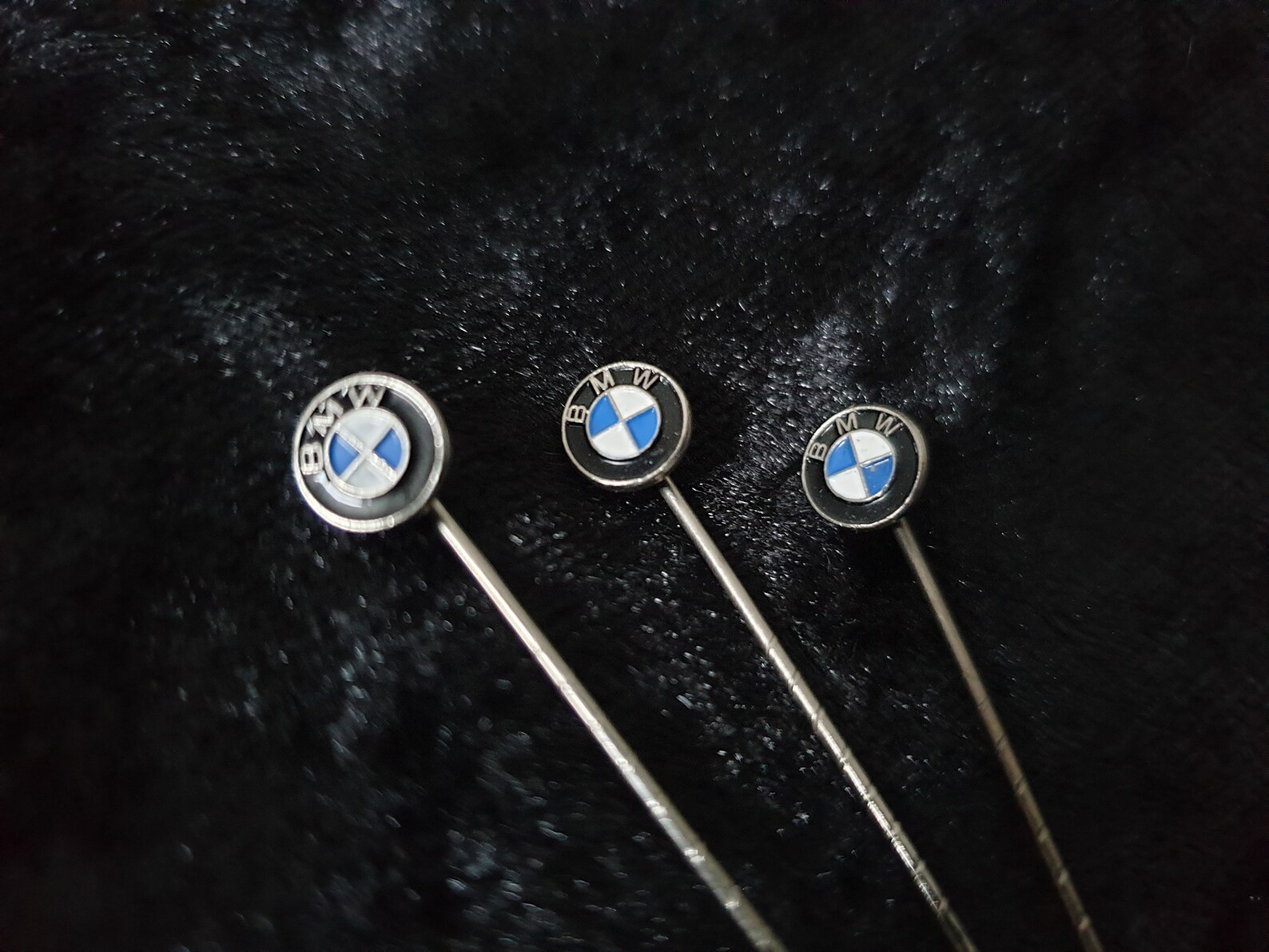 Vintage LOGO PIN, Promotion Needle, Badge, BMW Silver Plated Glory ...