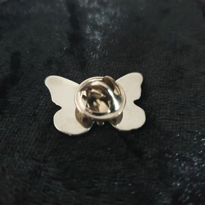 Butterfly Pin, Vintage Enamel Badge, Butterfly Pinback Button for ...