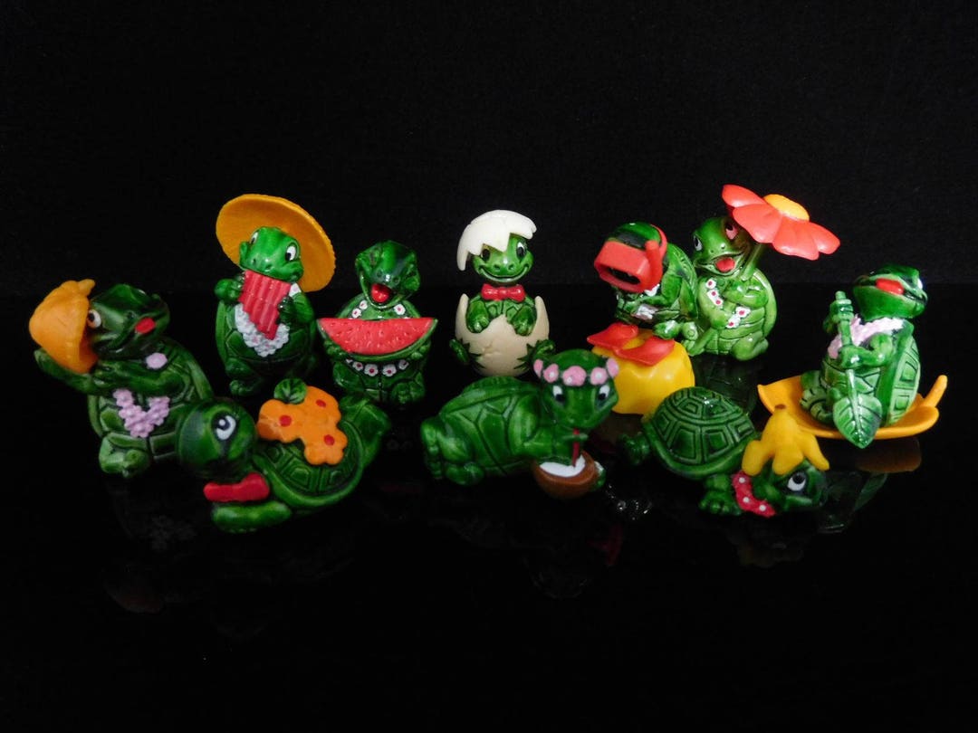 Vintage Toys, Collectible, TERRAPINS 1992, Garden Turtles, Complete ...