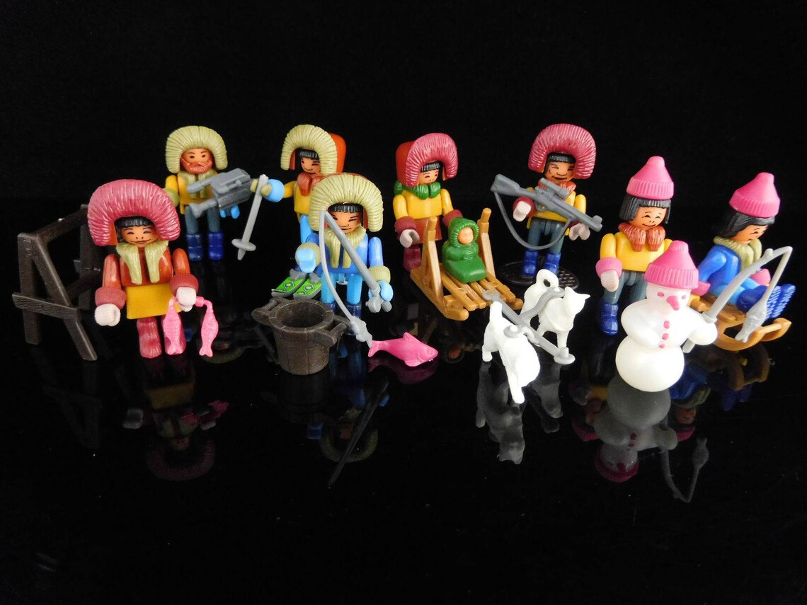 Vintage Toys Collectible Eskimo Miniature Adventure Ice - Etsy