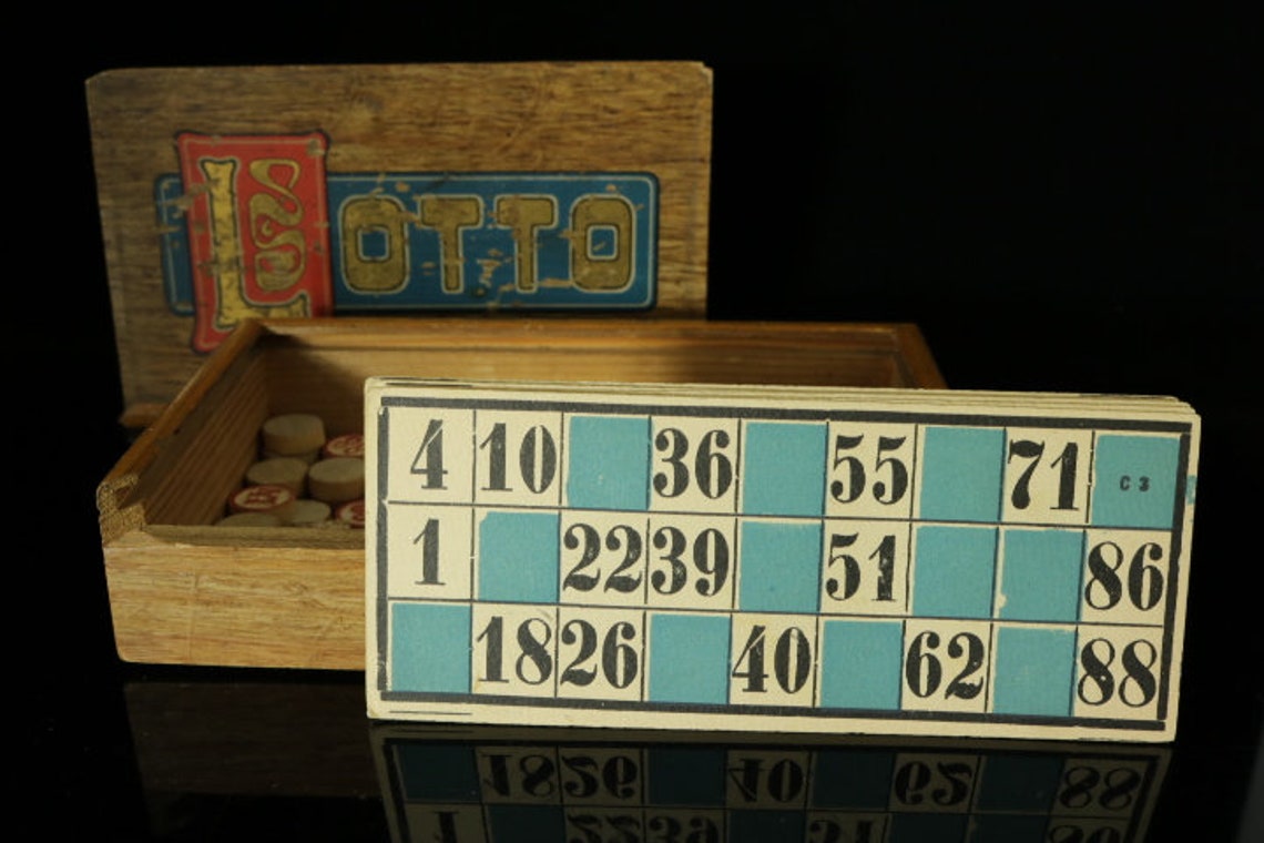 Antique LOTTO Table Game in Collectible Condition With 12 - Etsy
