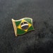 Vintage LOGO PIN, Badge, Miniature Toys, Brazil Flag, Pinback Button ...