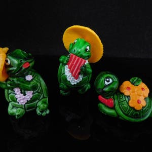 Vintage Toys, Collectible, TERRAPINS 1992, Garden Turtles, Complete ...