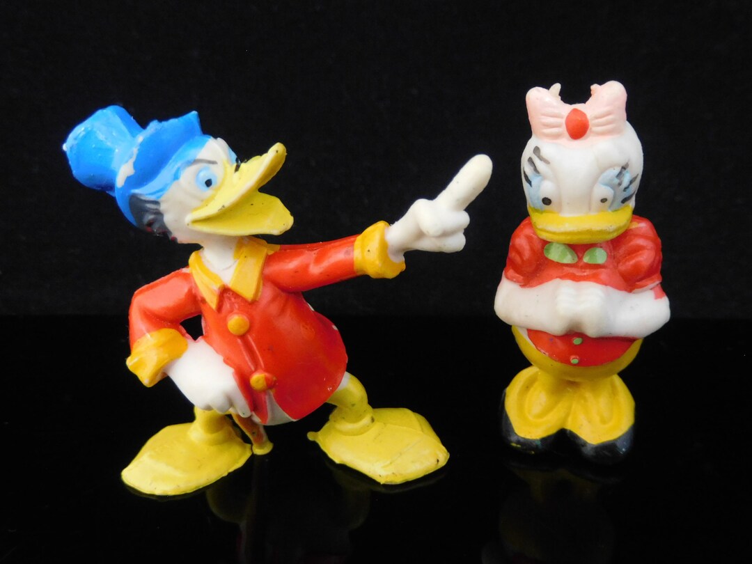Vintage Toys, Collectible, Rare Donald Duck Gummi Figurines, Daisy Duck ...